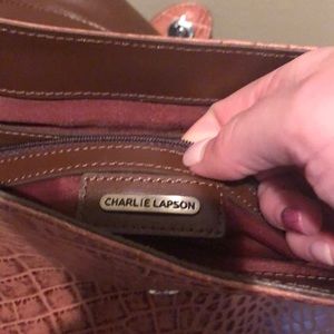 Charlie Lapson | Bags | Charlie Lapson Dusty Rose Leather Purse | Poshmark
